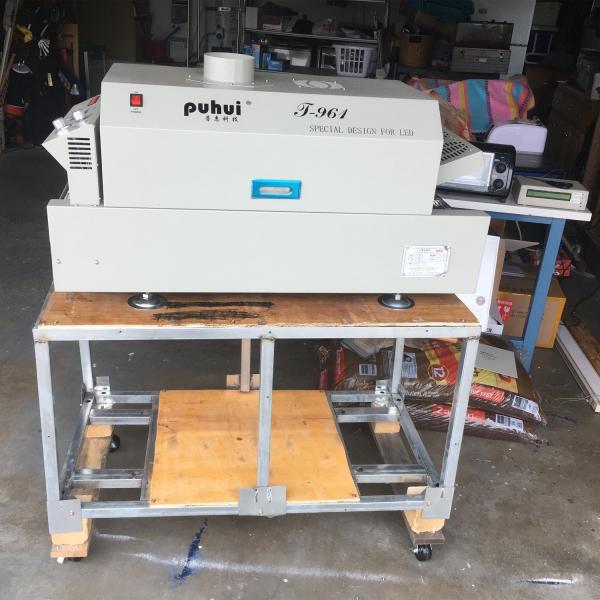 Quality T961 Desktop Reflow Oven with conveyor 730*230mm 6 temp Zones 3.5KW Soldering for sale