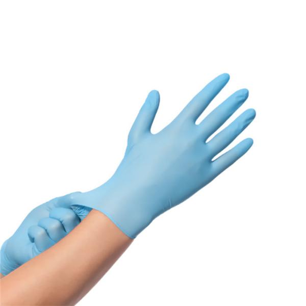 Quality EN455 XL Heavy Duty Blue Nitrile Disposable Gloves for sale