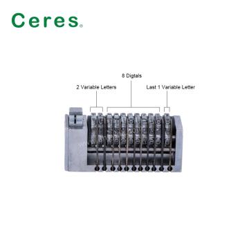 Quality 11 Digits Leibinger Numbering Machine Parts 3/16'' Gothic for sale