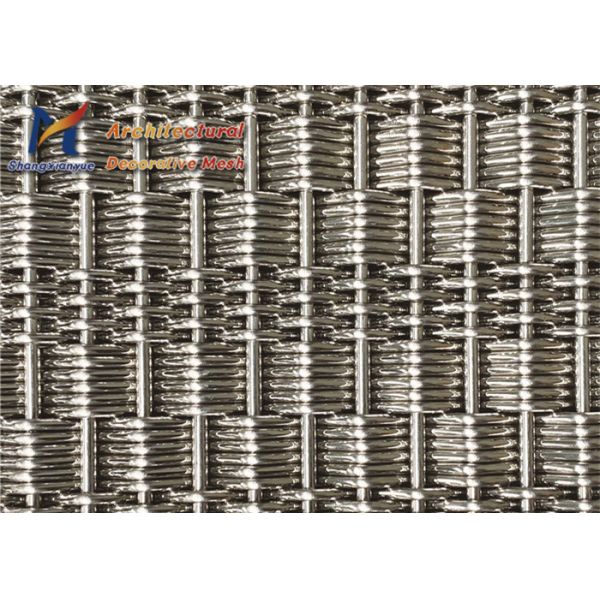 Quality Commercial Building Elevator Mesh Interior Wall Covering 1.5mm SS304 for sale