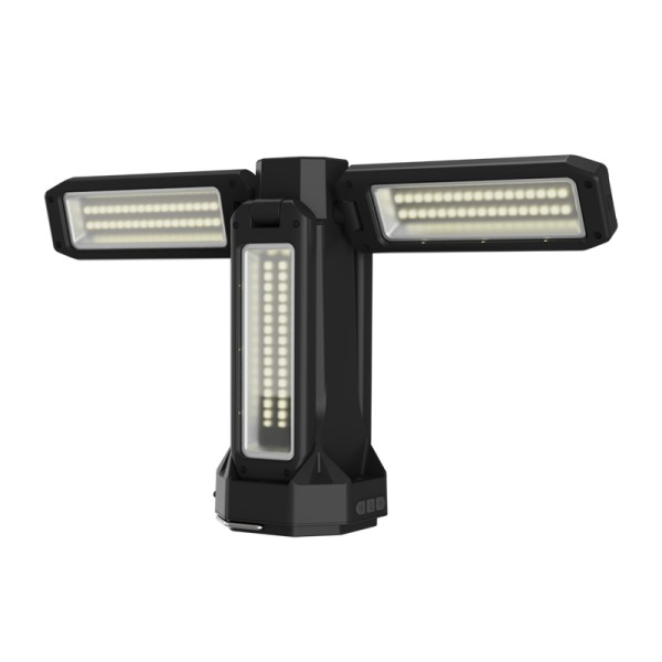 Quality 5 LED Power Level Lights Foldable Camping Light with 16000mAh Battery Super Bright Phone Charger Four Leaf Lighting for sale