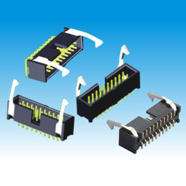 Quality 2.54 mm Box Header Height 9.72 , Straight Pin Header Gold Flash Tray Packing for sale