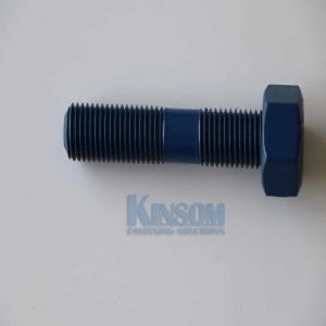 Quality Hexagon Bolts with Blue Coating Partial thread made of Titaninum Alloy Steel for sale