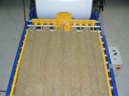 Quality Laminating Roll Forming Rock Wool Sandwich Panel Line for sale