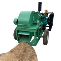 Quality 1000 Diesel Engine Wood Crusher Machine Process Wood Logs Into 10mm Chips for sale