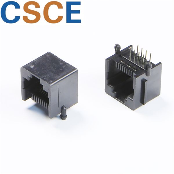 High Performance RJ45 Network Jack , RJ45 Connector With Integrated ...