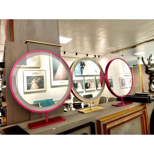 Quality Wall Display LED Light Glass Shelf with L Shape Aluminum Frame and 39.8mm Side for sale