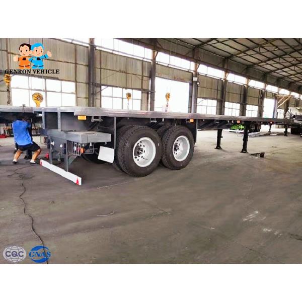 Quality Strong Rigidity Strength Leaf Spring 20ft 45T Flatbed Utility Trailer for sale