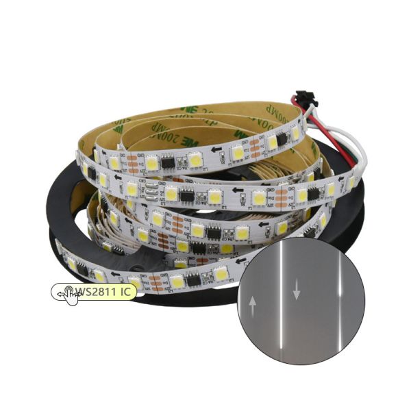 Quality Ws2811 IC 5050 Warm White LED Strip , Flowing Single Colour LED Light OEM for sale