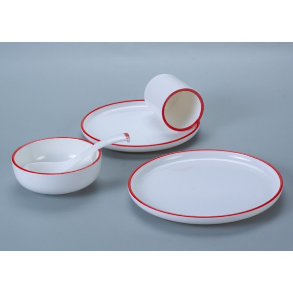 Quality Unbreakable 4pc Food Grade 100% Melamine Dinnerware Set for sale
