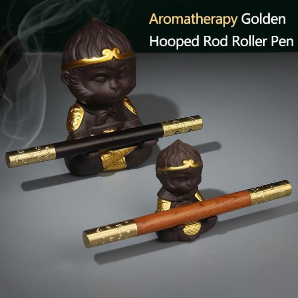 Quality Gift Aromatherapy Roller Ball Pen Chinese Style Monkeyking Golden Cudgel Hooped Rod for sale