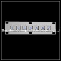 Quality 7 Buttons Backlit Numeric Keypad For Access Control Side Key Type for sale