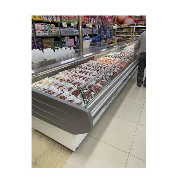 Quality Commercial Curved Style Refrigerated Deli Showcase Meat Cooler Deli Fridge for sale