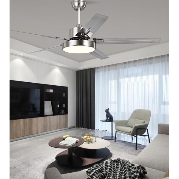 Quality ABS Blades Modern LED Ceiling Fan 52 Inch DC Motor Ceiling Fan for sale