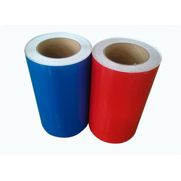 Quality Acrylic Engineer Grade Reflective Sheeting , Blue Red Printable Reflective Vinyl for sale