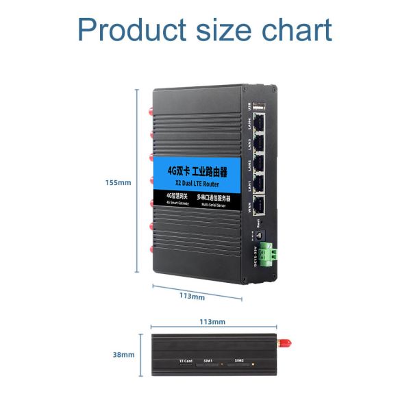 Quality Wireless 4G LTE Industrial Cellular Router Multi Scene Practical for sale