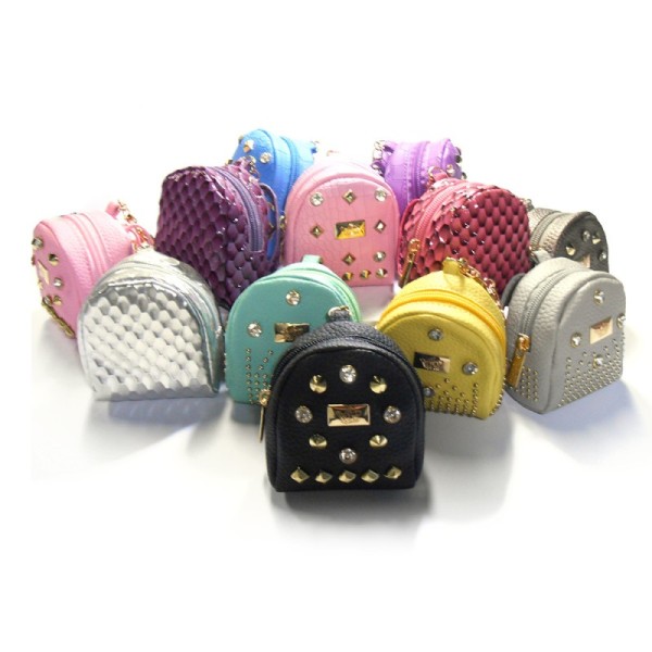 Quality Polyester Mini Backpack Keychain for sale