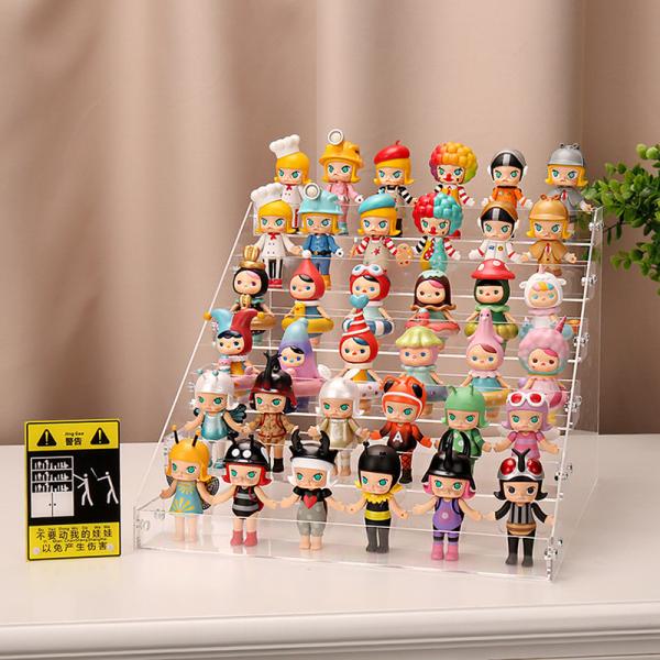 Quality Model Clear Acrylic Display Riser Stand Shelf Customized Layered Transparent 6 for sale