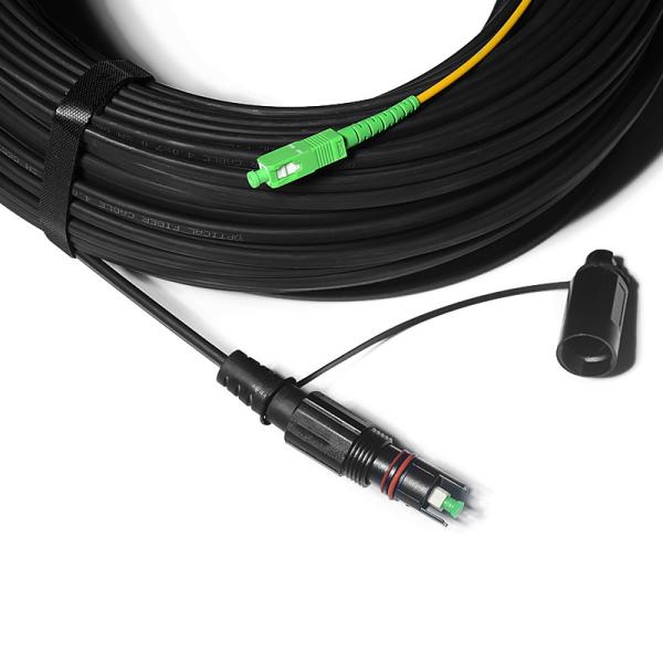 Quality 0.3dB Single Mode Outdoor Patch Cord SC MPO FTTA Waterproof for sale