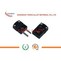 Quality 220v J Type Thermocouple Connector , Black Mini Male Connector Plug for sale