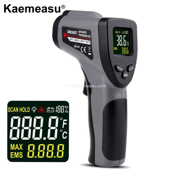 Quality Kaemeasu Hand Held Thermometer Gun Class 1 Laser Safety Laser Temp Gun OEM ODM for sale
