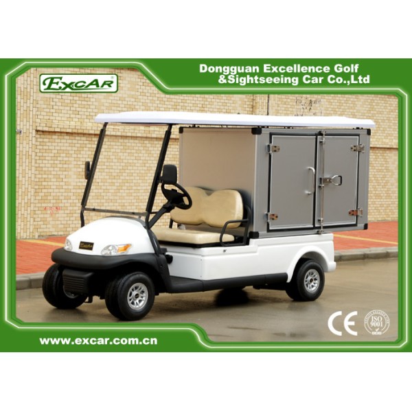 Quality EXCAR 2 seater Electric Utility Carts Hotel Buggy With Customized Cargo LED Headlight for sale