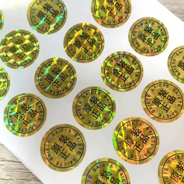 Quality Anti Counterfeiting Tamper Evident Hologram Stickers Customized Printing for sale