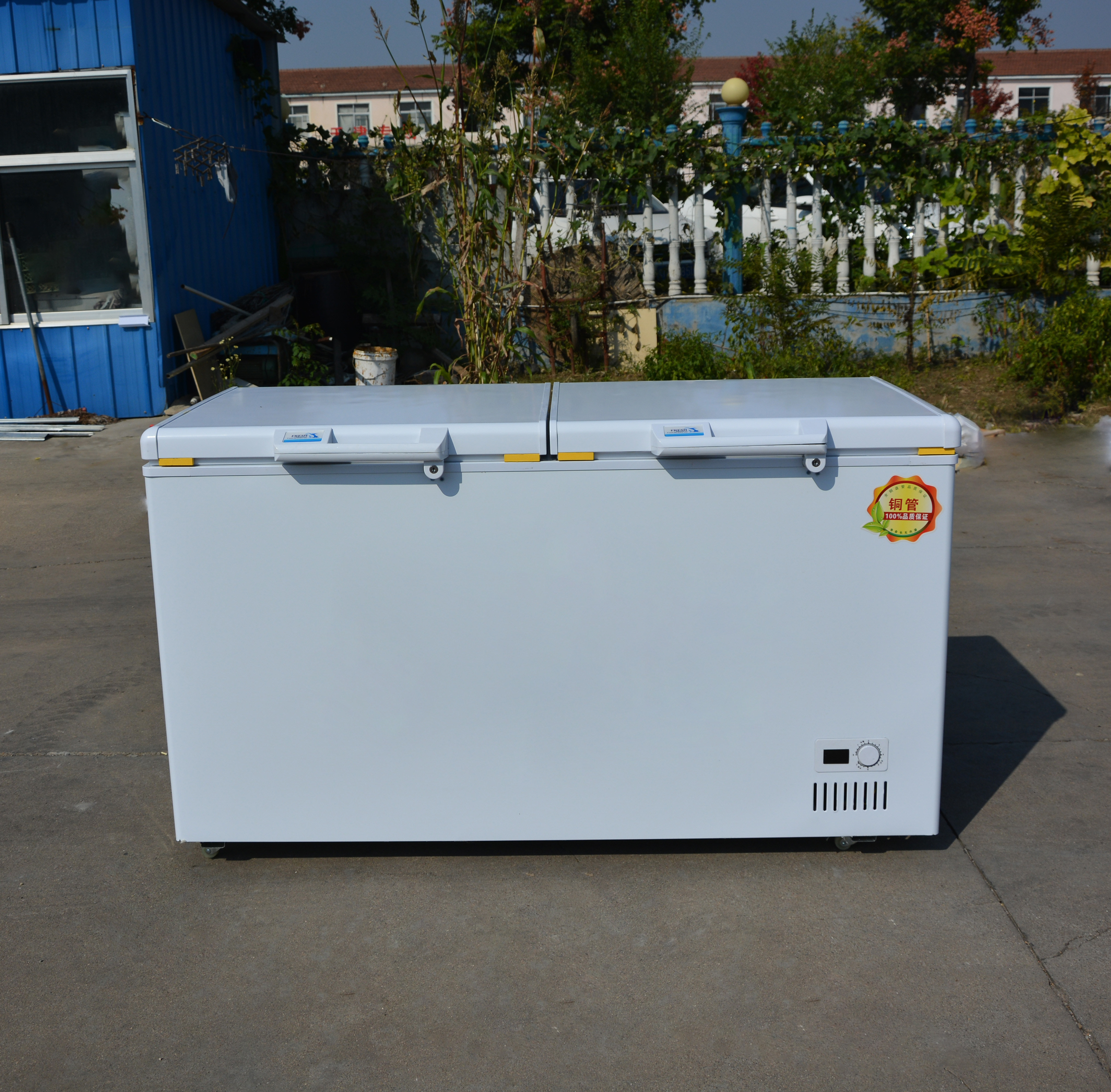 Quality Customer Country Standard Plug Large Capacity Horizontal Double Door Chest for sale