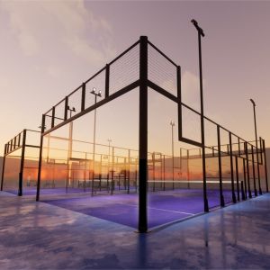 Quality Building Padel Court Supplier 10*20m 6x20m Panoramic Padel Outdoor Court for sale