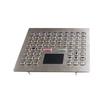 Quality Super-tiny Stainless Steel Industrial Keyboard With Touchpad And Function Keys for sale