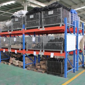 Quality Industrial Storage folding Wire Container Cage Metal Bin For Sale Stackability for sale