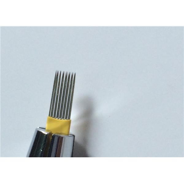 Quality Permanent Makeup Microblading Eyebrow Tattoo Needles 15M Disposable Less Vibration for sale