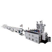 Quality 90-200mm PE HDPE Pipe Production Line Water Supply Floor Heating Pipe With High Efficient Single Screw Extruder SJ75/38 for sale