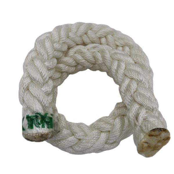 Quality High Tenacity 8 Strand Polyester 48mm-120m Diameter Berth Mooring Ship Rope for sale