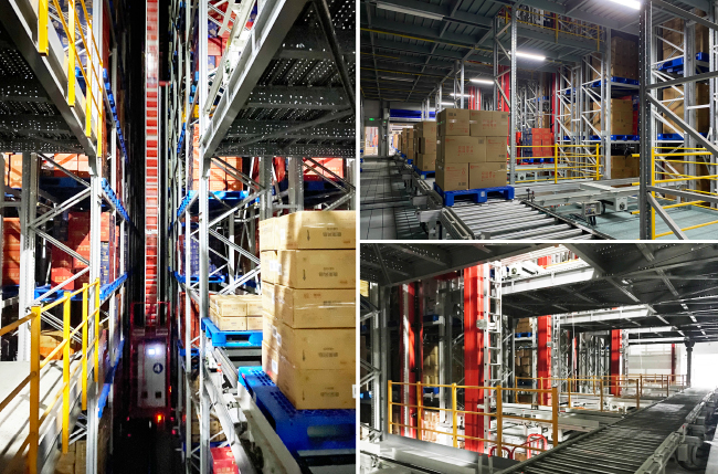 Integrated Logistics Center Pallet Stacker Crane ASRS Automated Shuttle Storage System 