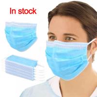 Quality Blue White Disposable Earloop Face Mask Dust Proof CE FDA Certification for sale