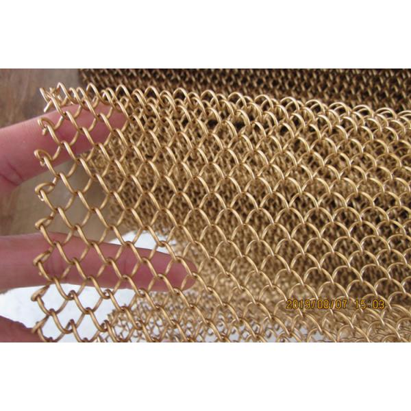 Quality Professional Architectural Metal Coil Curtain / Drapery Anodic Oxidation for sale