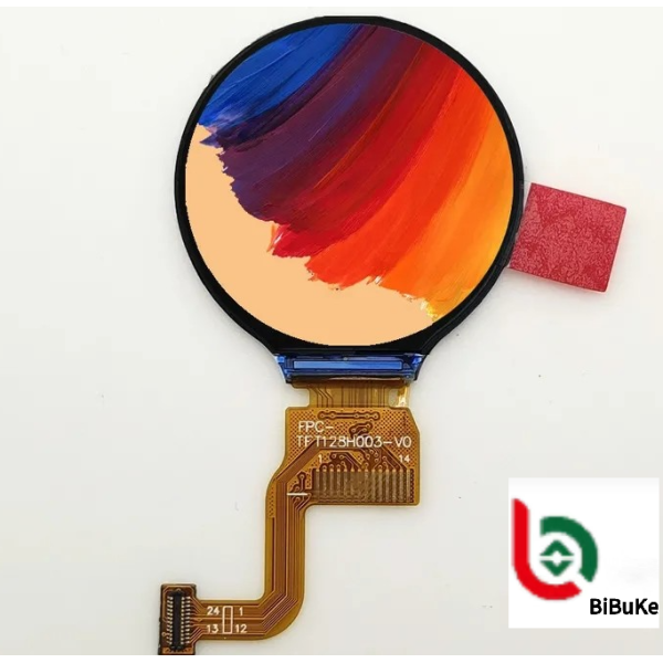 Quality 1.28 Inch Round TFT LCD Display with 240x240 Resolution GC9A01 Driver IC and SPI Interface for sale