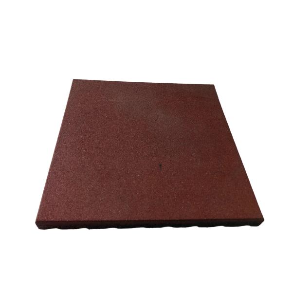 Quality 40x40mm Outdoor Rubber Floor Black Rubber Playground Tiles 30mm Thickness for sale