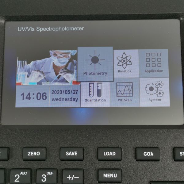 Quality 7 Inch Touch Screen 1nm Xenon Lamp Double Beam Spectrophotometer for Chemistry for sale