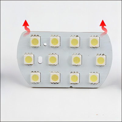 Quality PCB Board Fabrication With 12 High Light LEDs For Car Reading Ligt Supports for sale