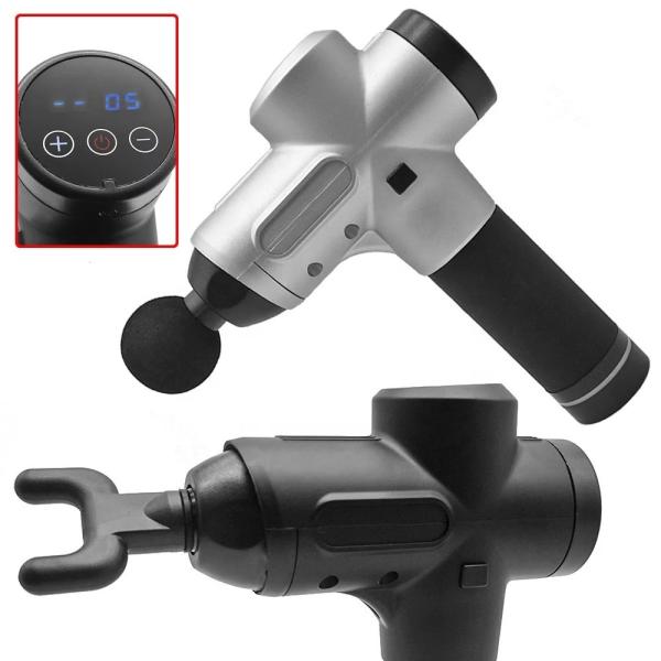 Quality 3200rpm Handheld Hypervolt Massage Gun 20 Speeds Vibrating LCD Touch Screen for sale