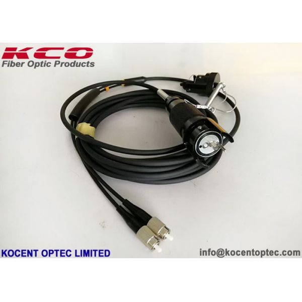 Quality  Tactical Fiber Optic Patch Cord with Waterproof IP65 2 Cores and 0.2dB Insertion Loss for FTTA Outdoor Use for sale