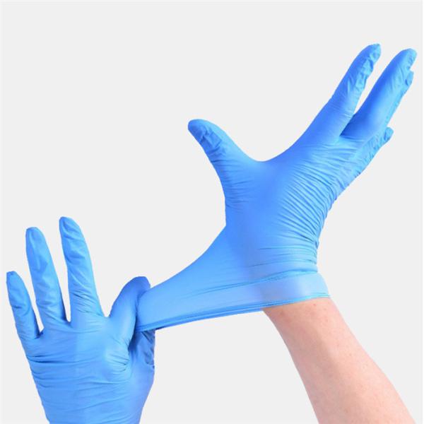 Quality EN455 XL Heavy Duty Blue Nitrile Disposable Gloves for sale