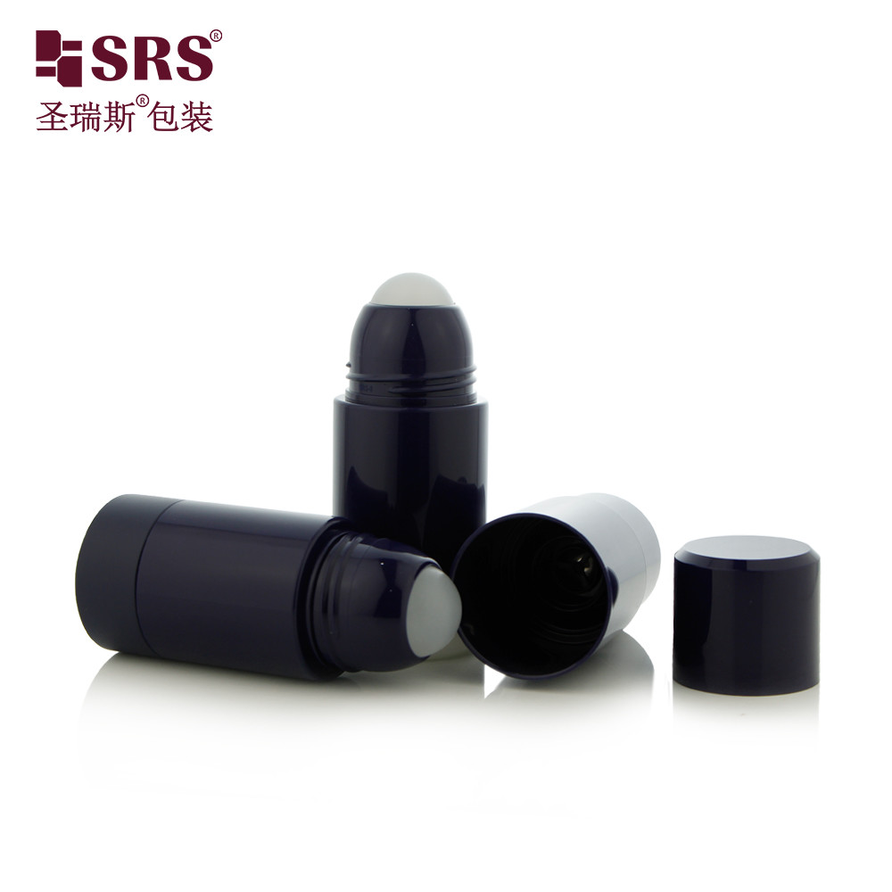 Quality RPPE 50ml 75ml Plastic Roller Ball Bottle Replaceable Design Deodorant Gel Body for sale