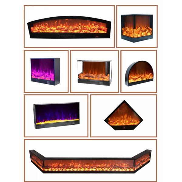Quality Safe Heating Electric Fireplace With Overheating Protection And Modern Remote for sale