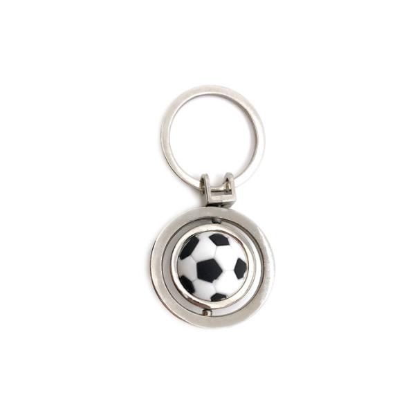 Quality 46mm Soccer Metal Keychain Holder Cute Football Keyring Souvenir Advertising for sale