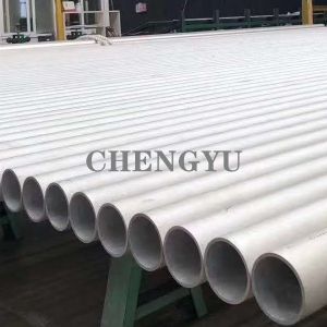 Quality ASTM A790 UNS S31803 Stainless Steel Duplex Pipe With Round Shape for sale