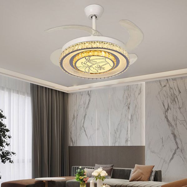 Quality Reversible Folding Ceiling Fan With Light 42In Foldable Ceiling Fan for sale