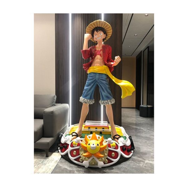 Quality Custom One Piece Character Resin Statue 1 1 Luffy Action Figure for Anime Collectors for sale